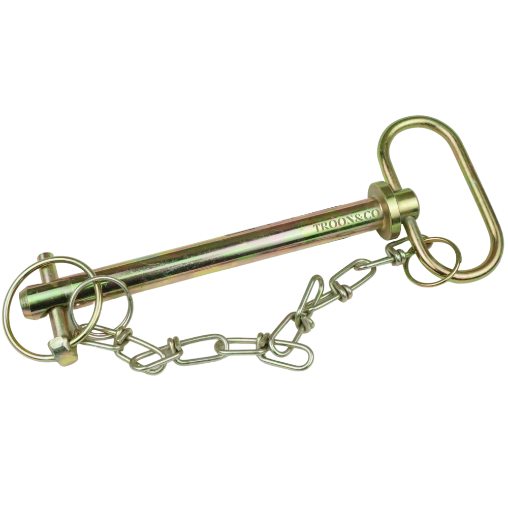 5/8" x 6" (16mm x 152mm) Towing Pin with Lynch Pin & Chain - Trailer ...