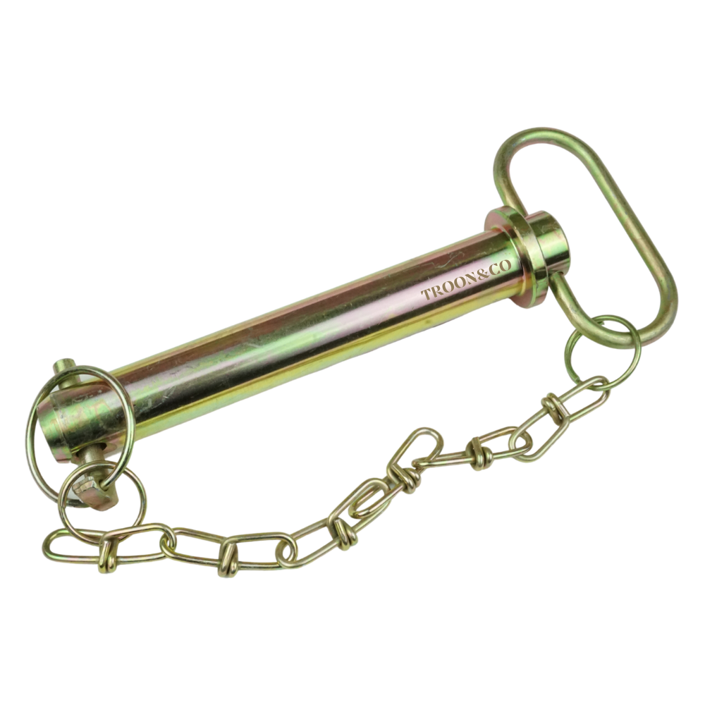 1" x 6" (25mm x 152mm) Towing Pin with Lynch Pin & Chain - Trailer ...