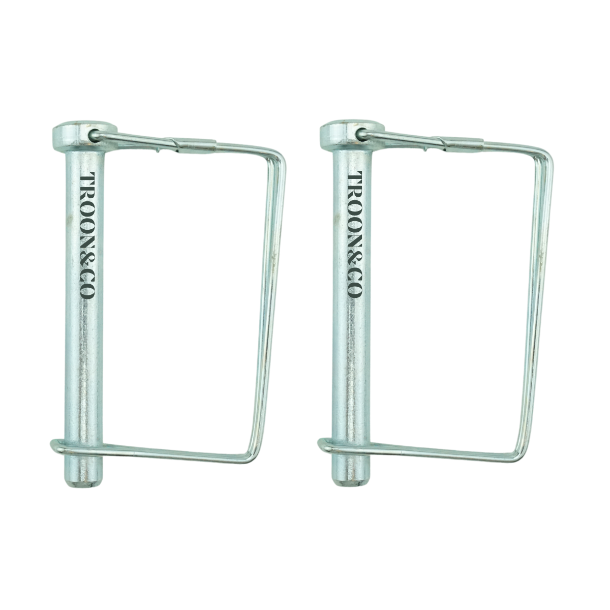 2 x Square Shaft Locking PTO Pin - 9.5mm x 70mm - Tractors / Trailers