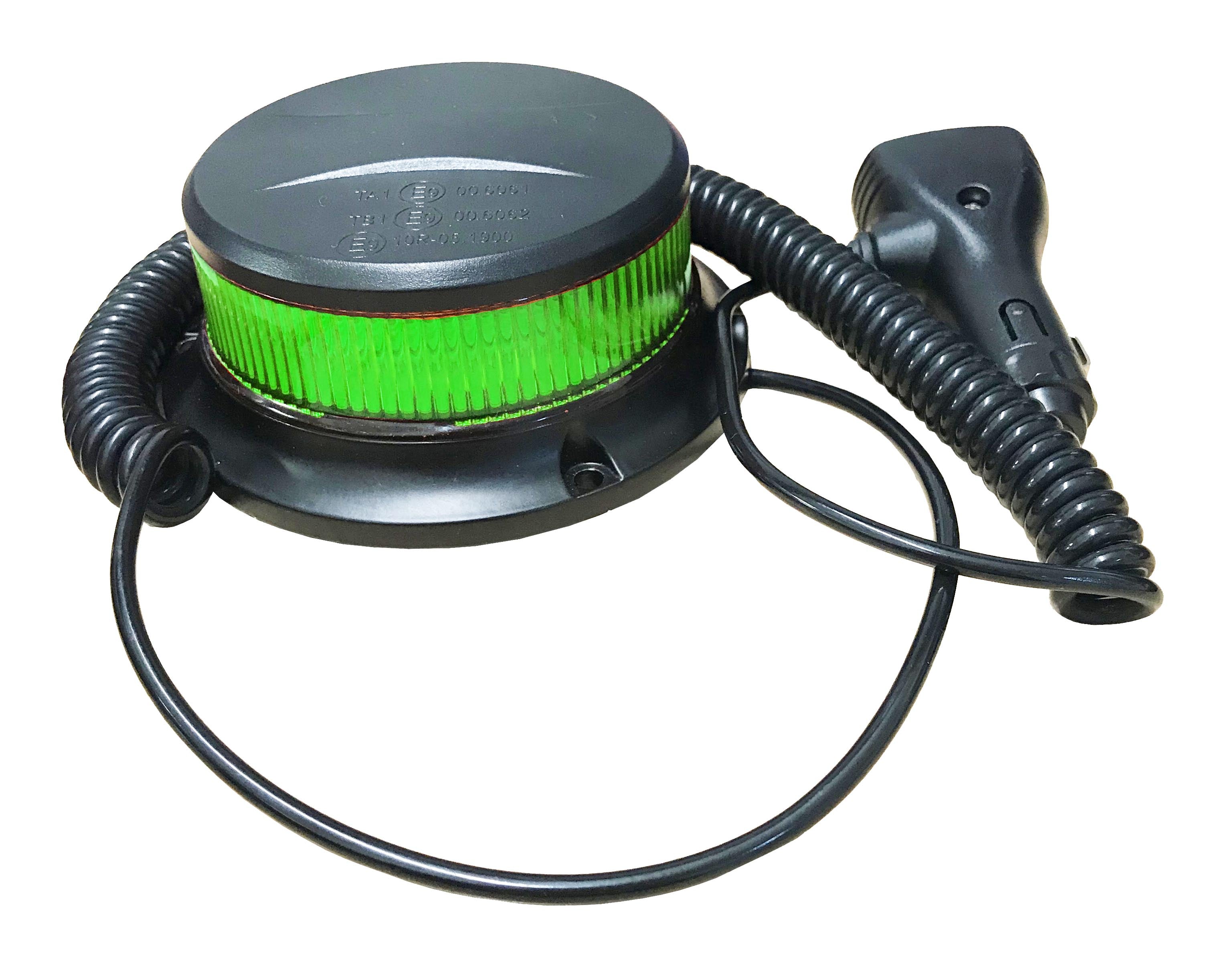 Waterproof Ultra Slim Low Profile Green LED Beacon - 7 Flash Settings